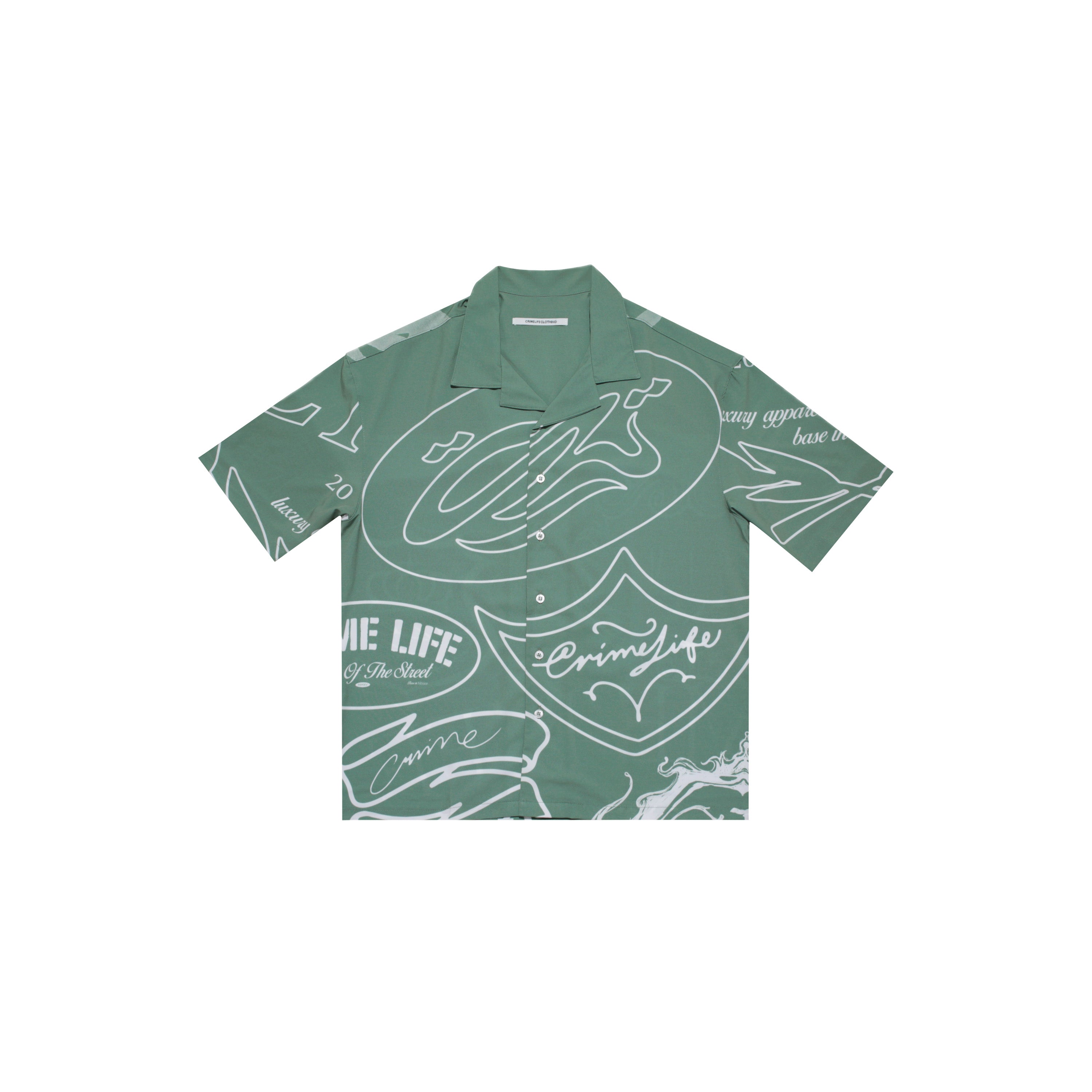GREEN FULL SCRIPT CL SHIRT – CRIMELIFE